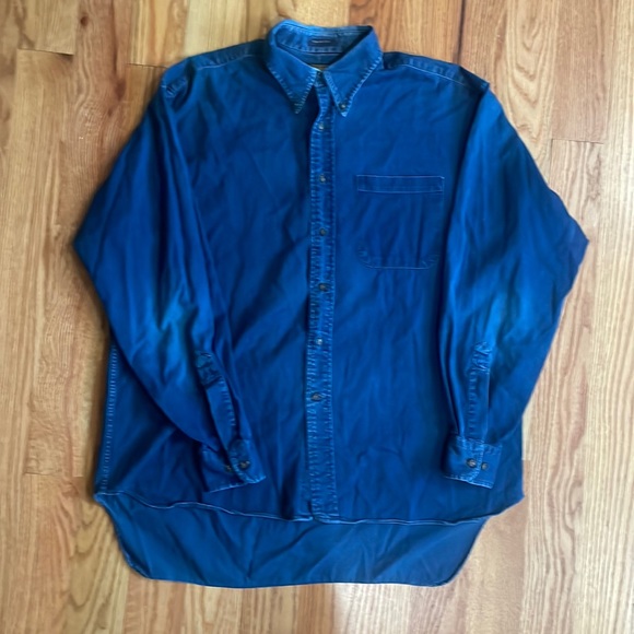 Coach | Shirts | Vintage Coach Navy Button Down Sz L Authentic | Poshmark